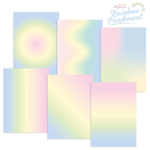 Rainbow Parchment - Pastel Rainbow A4 – Pergamano
