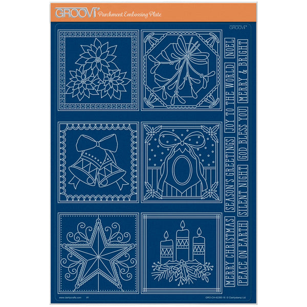 Jazz's Festive Sampler A4 Groovi Plate – Pergamano