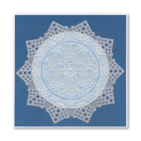 Christmas French Lace Midi Groovi Plate Quartet – Pergamano