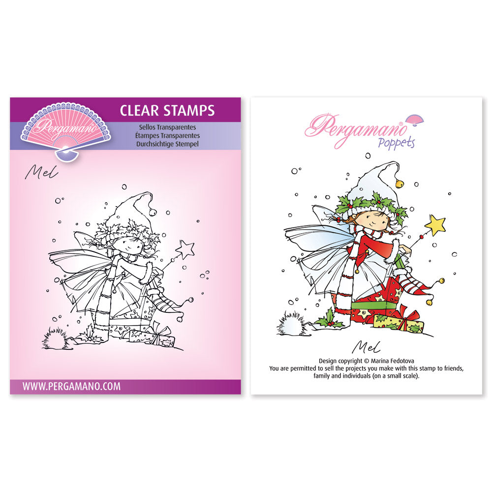 Pixie Poppets - Mel A6 Square Stamp - Artwork by Marina Fedotova ...