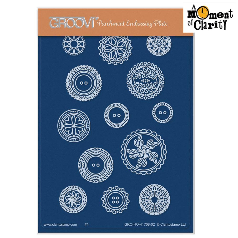Barbara's SHAC Holland Buttons A6 Groovi Plate – Pergamano