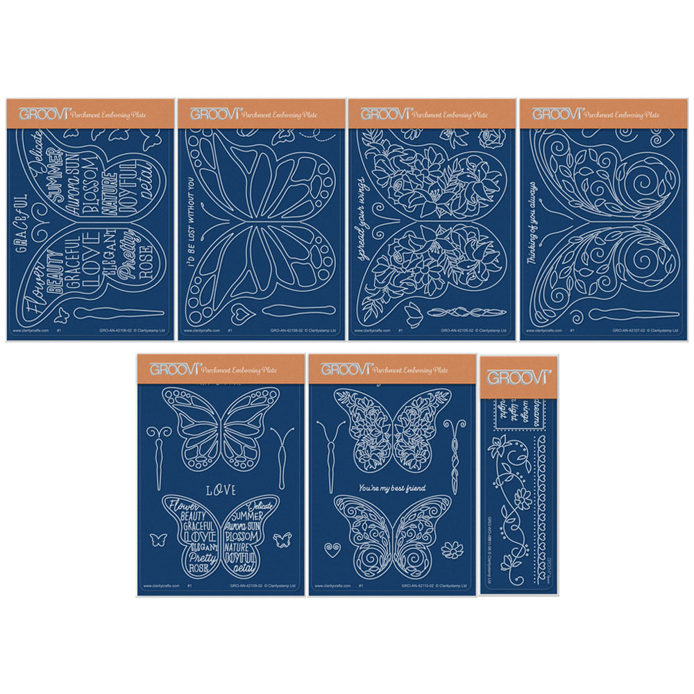 A Kaleidoscope of Butterflies A6 & Spacer Groovi Plate Collection ...
