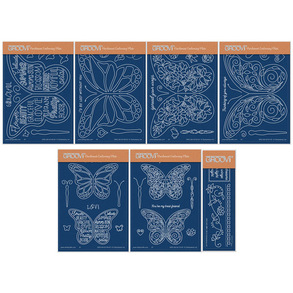 A Kaleidoscope of Butterflies A6 & Spacer Groovi Plate Collection ...