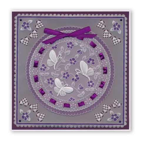 Linda's Butterflies A5 Square Groovi Plate – Pergamano