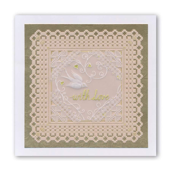 Kensington Palace Lace Corner Duet A5 Square Groovi Piercing Grid ...