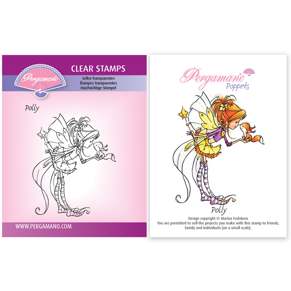 Whimsy Poppets - Polly Stamp Artwork by Marina Fedotova – Pergamano
