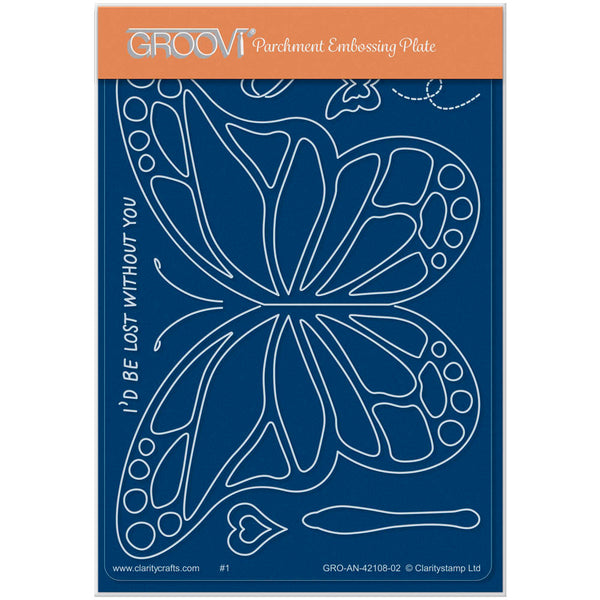 Monarch Butterfly A6 Groovi Plate – Pergamano