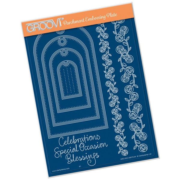 Nested Arch Tags A5 Groovi Plate – Pergamano